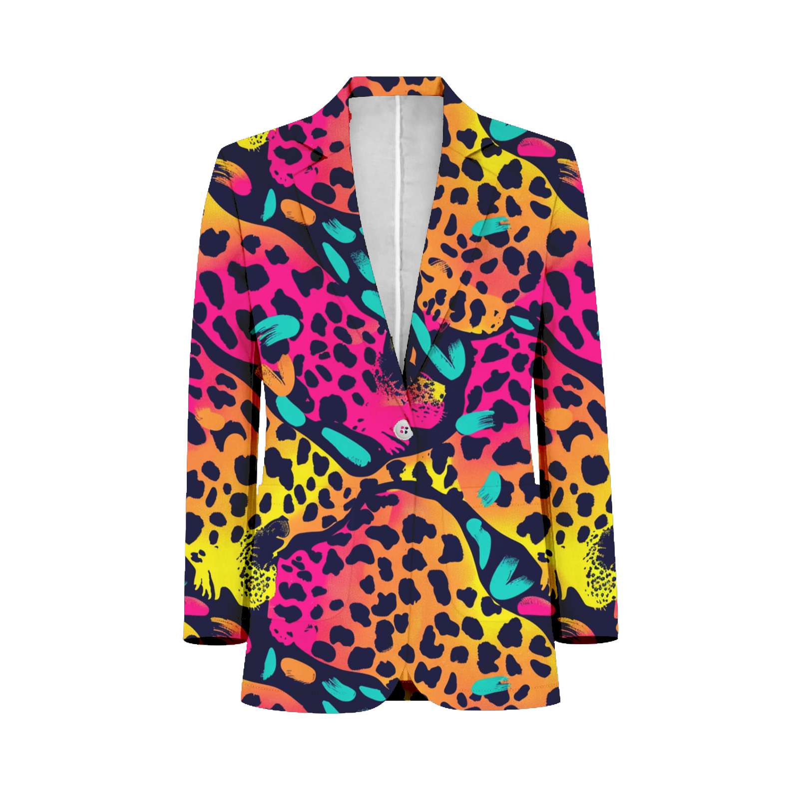 Leopard Print Cheetah Spots Men's Suit Blazer Casual Party Wear Slim ...