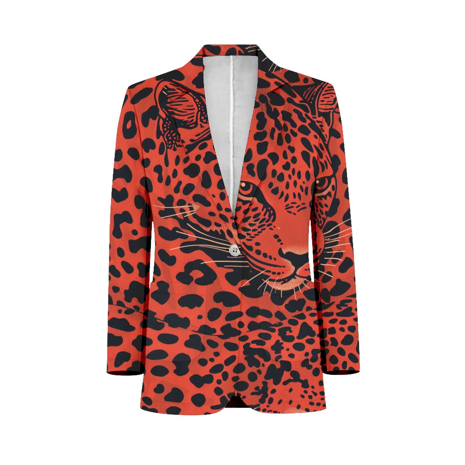 Leopard Print Cheetah Spots Men's Suit Blazer Casual Party Wear Slim ...