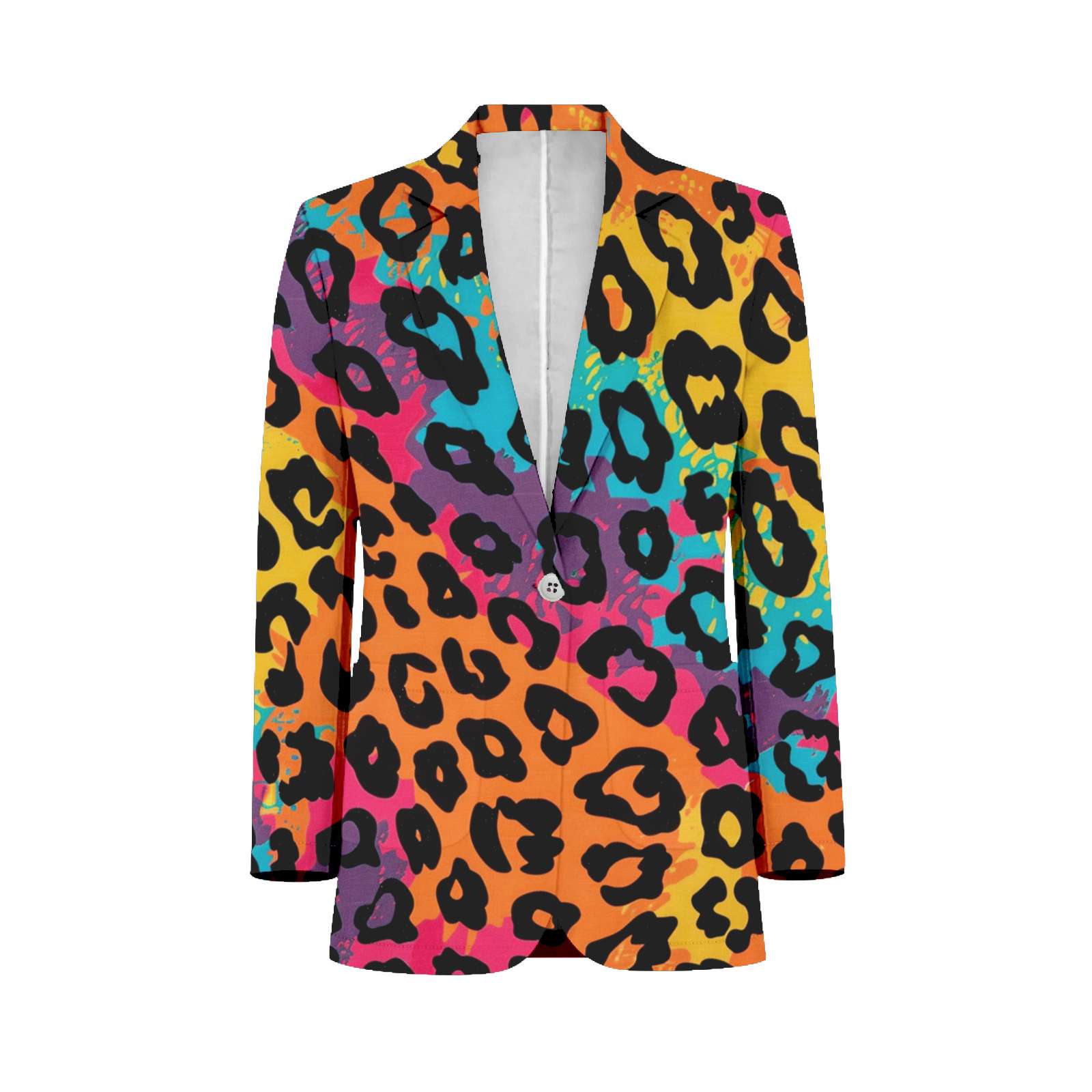 Leopard Print Cheetah Spots Men's Suit Blazer Casual Party Wear Slim ...