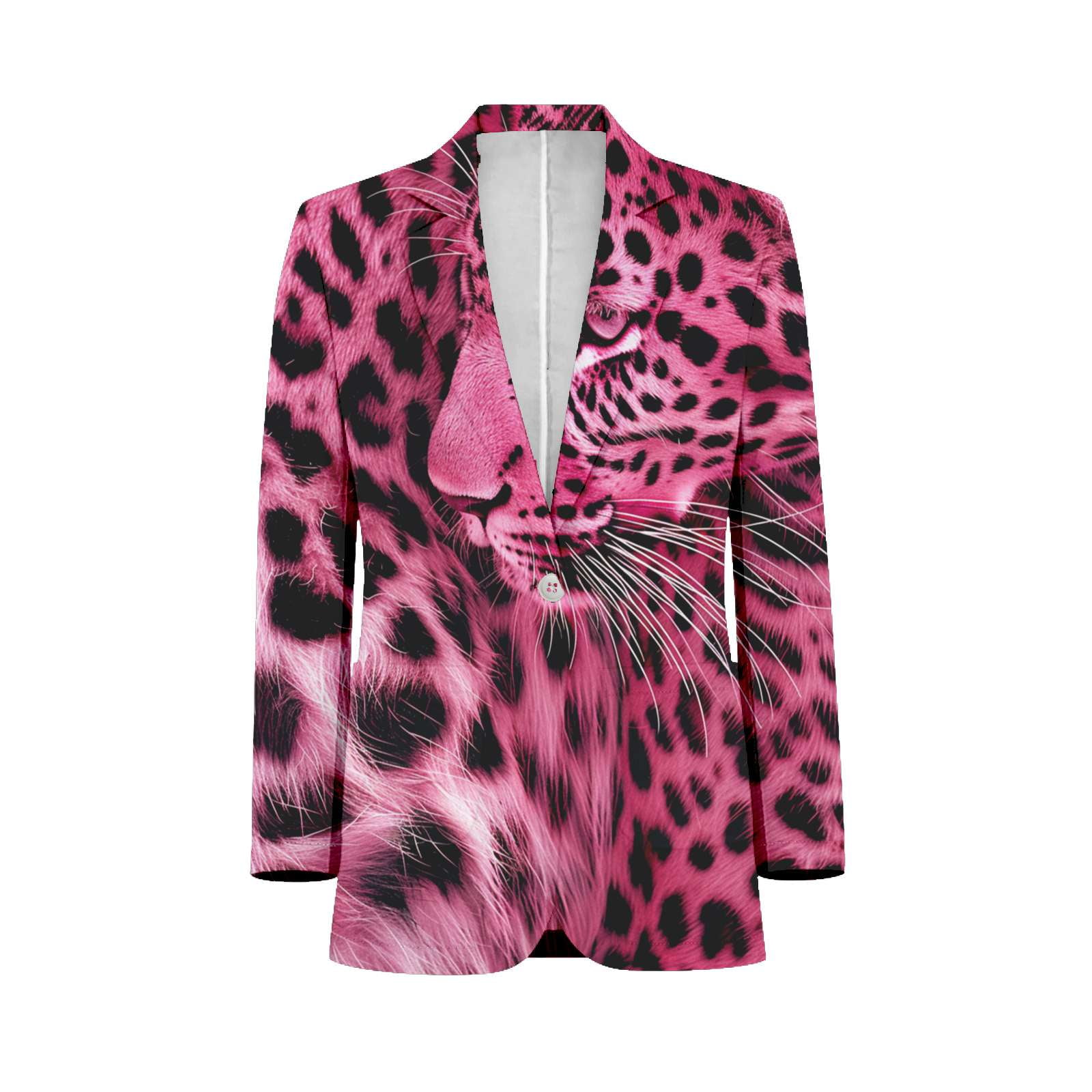 Leopard Print Cheetah Spots Mens Suits Shawl Collar Slim Fit Suit Mens ...