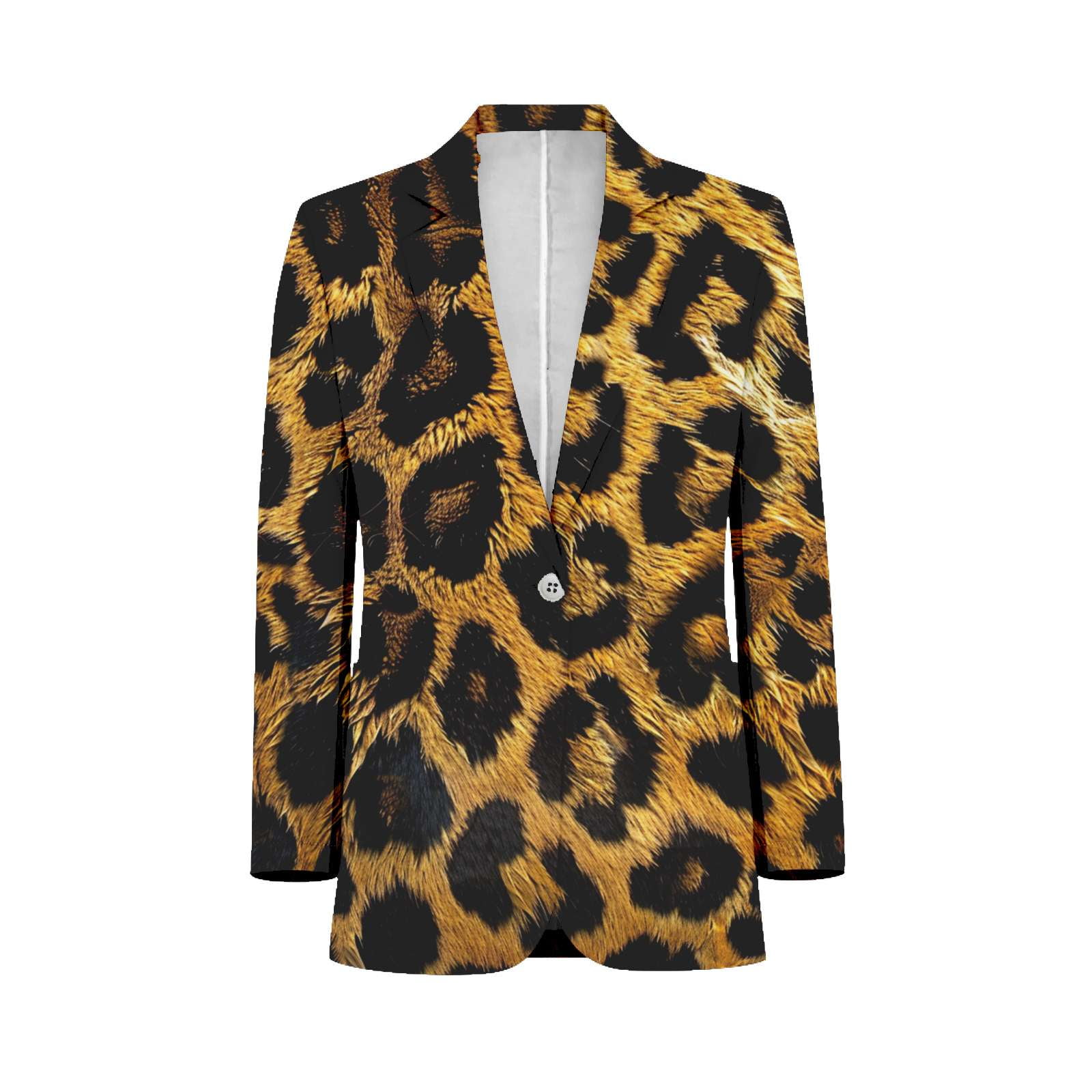 Leopard Print Cheetah Spots Mens Suits Shawl Collar Slim Fit Suit Mens ...