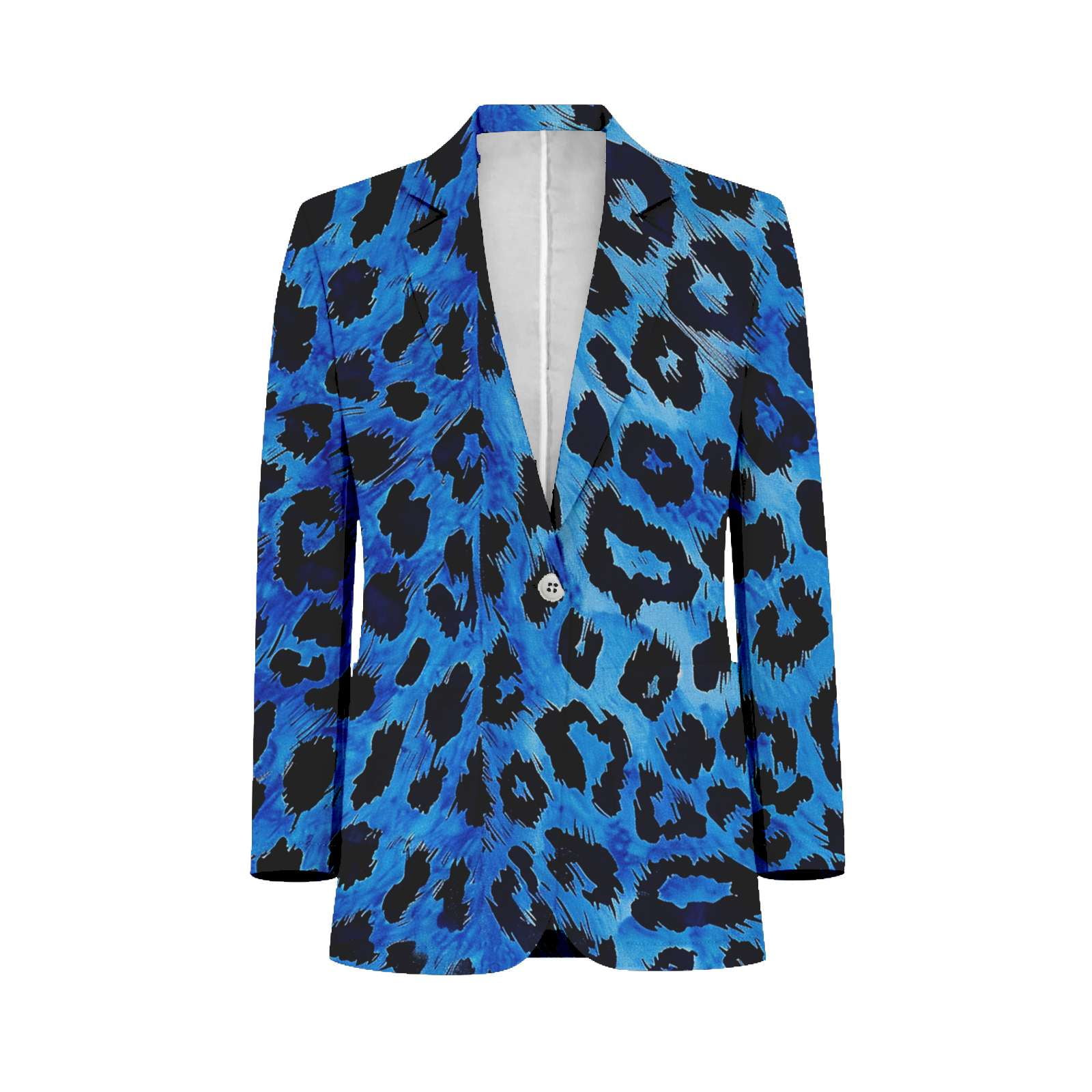 Leopard Print Cheetah Spots Mens Suits Shawl Collar Slim Fit Suit Mens ...