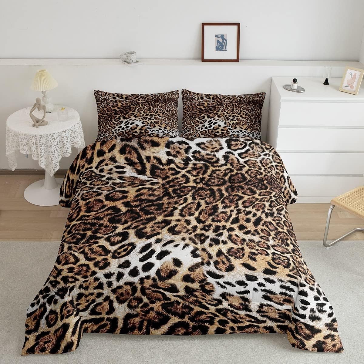 Leopard Print Comforter Cheetah Bedding,Safari Animal Bedding Sets ...