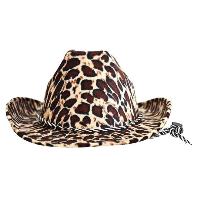 Leopard Print Cowboy Hat, Multi Color - Pack of 6 - Walmart.com