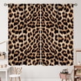 Leopard Print Curtains Cheetah Brown Wild Safari Animal Powerful ...