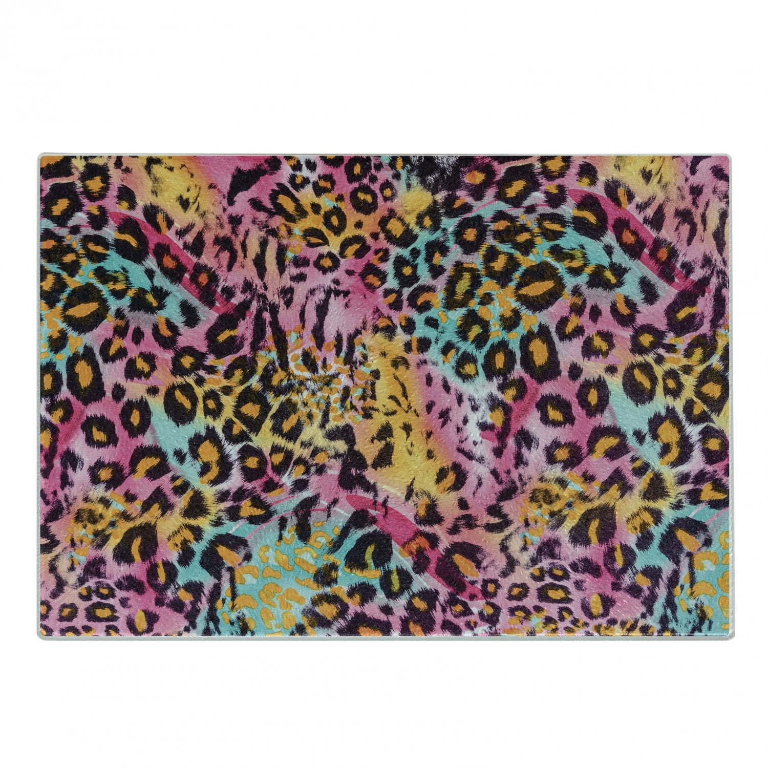 Leopard Print Cutting Board, Mottled Exotic Panthera Skin Pattern ...