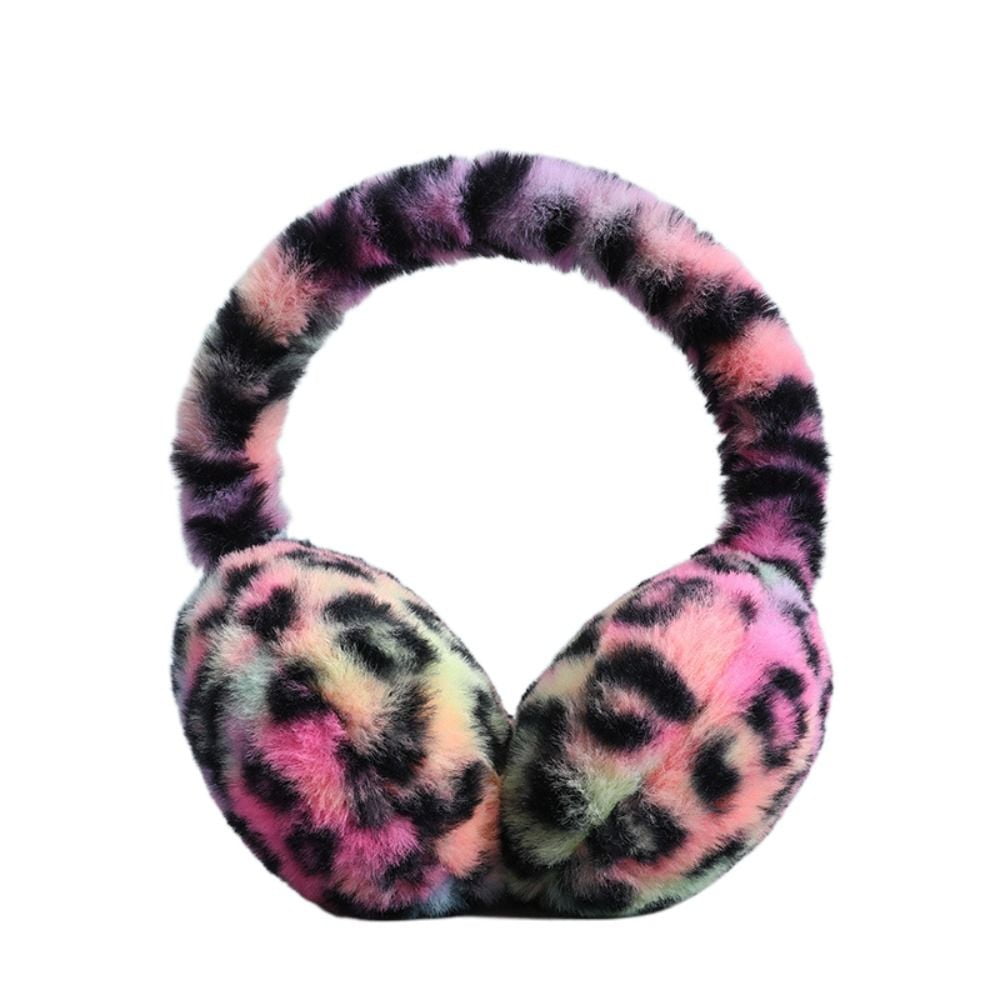 Leopard Print Ear Warmers Non Foldable/Foldable Earmuffs Anti ...