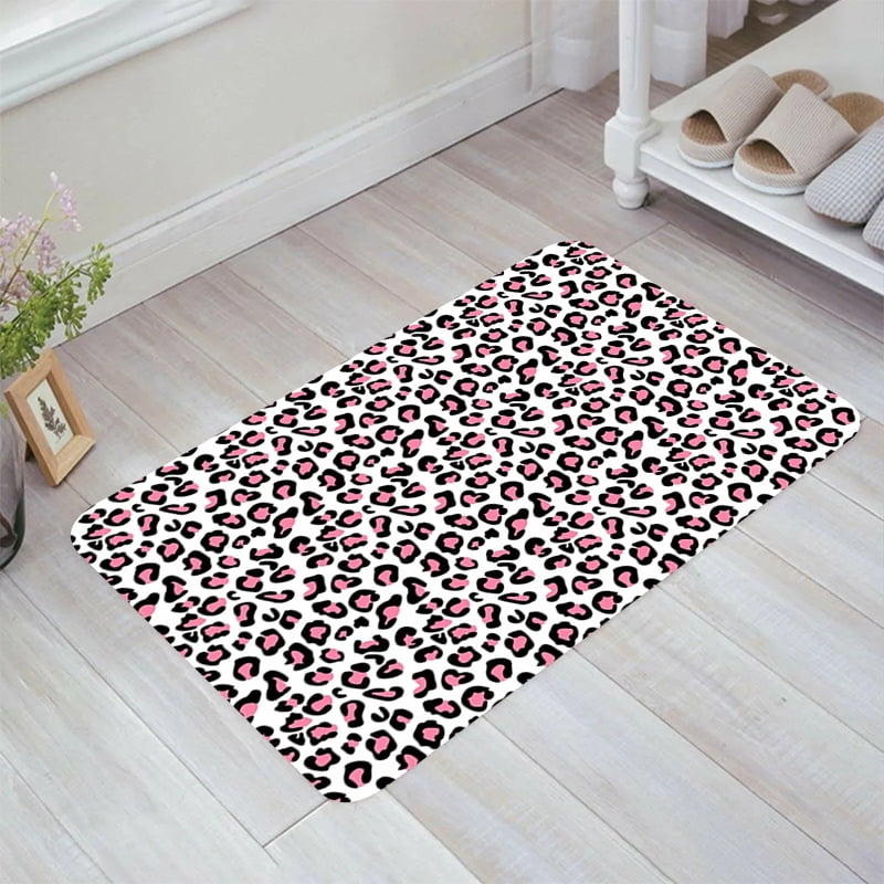 Leopard Print Floor Mat Rugs Aesthetic Room ration Carpet Entrance of ...