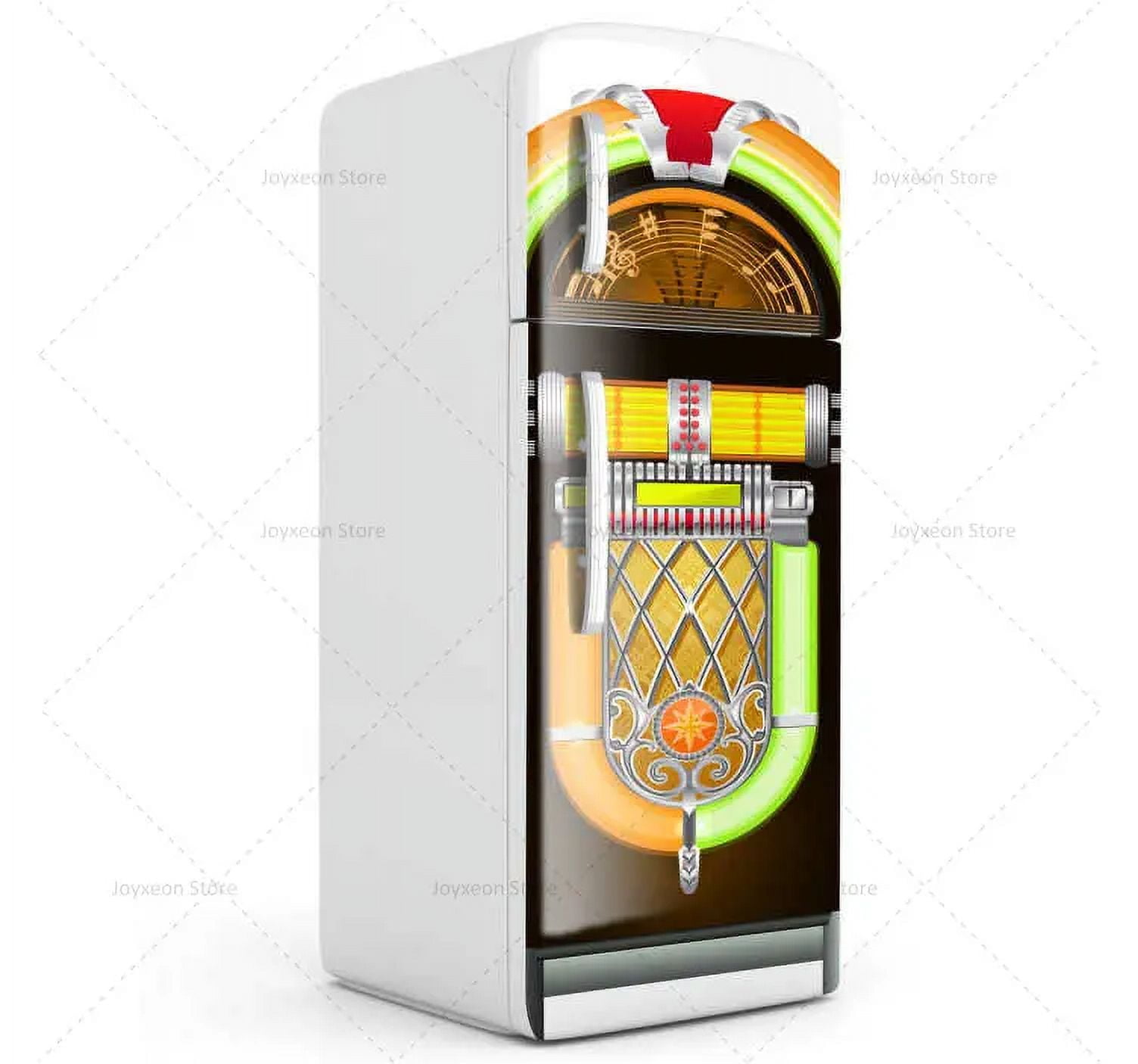 Leopard Print Fridge Sticker Mosaic Custom Size Pattern Vinyl PVC Waterproof Self-Adhesive ...