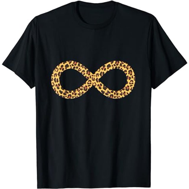 Leopard Print Infinity Symbol T-Shirt - Walmart.com