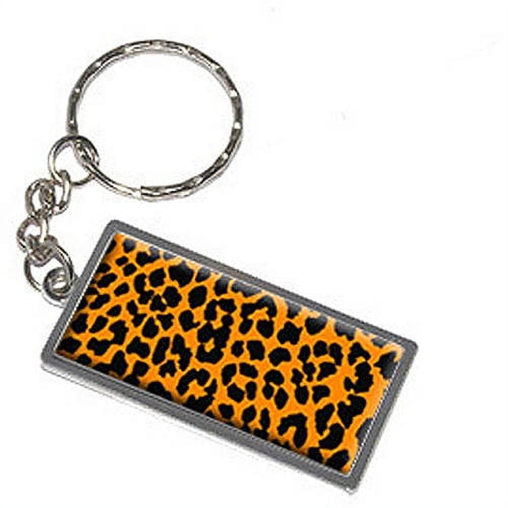 Leopard Print Keychain Key Chain Ring - Walmart.com