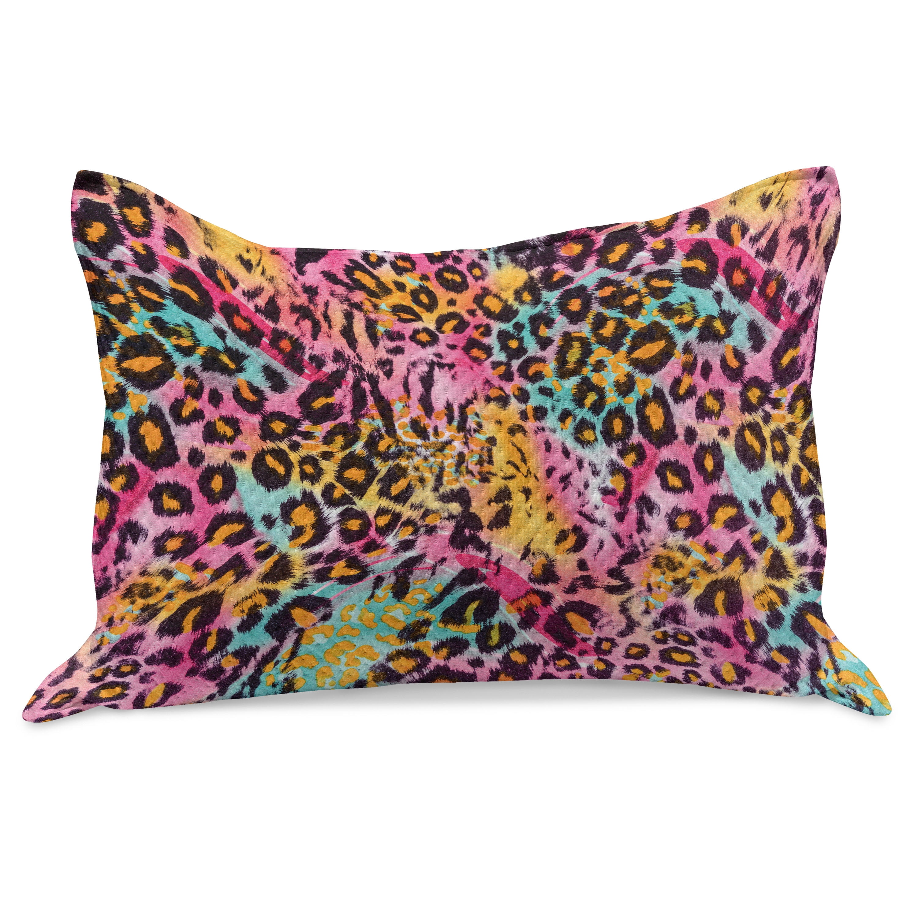 Leopard Print Knitted Quilt Pillowcover, Mottled Exotic Panther Skin ...