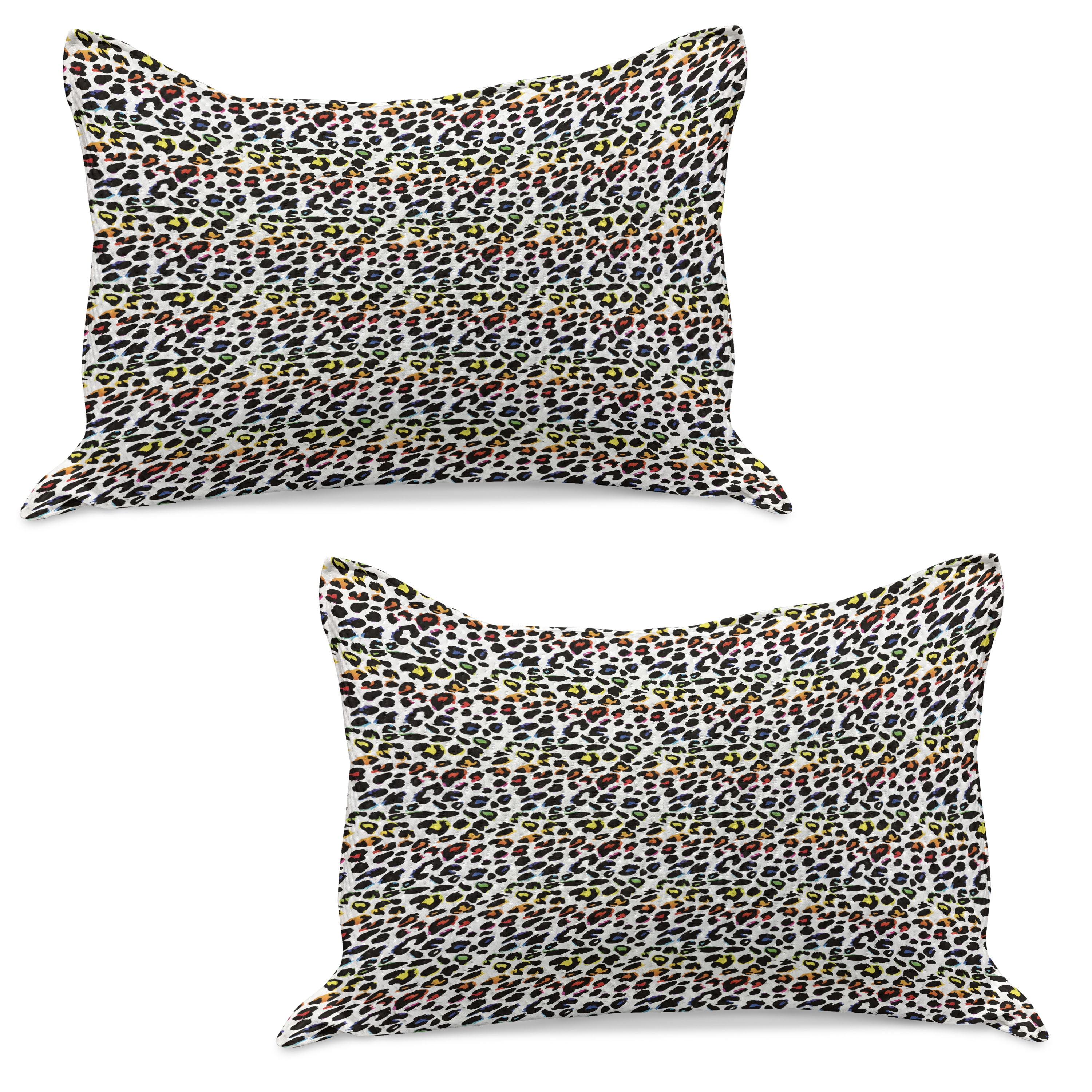 Leopard Print Knitted Quilt Pillowcover Set of 2, Classical Savannah ...