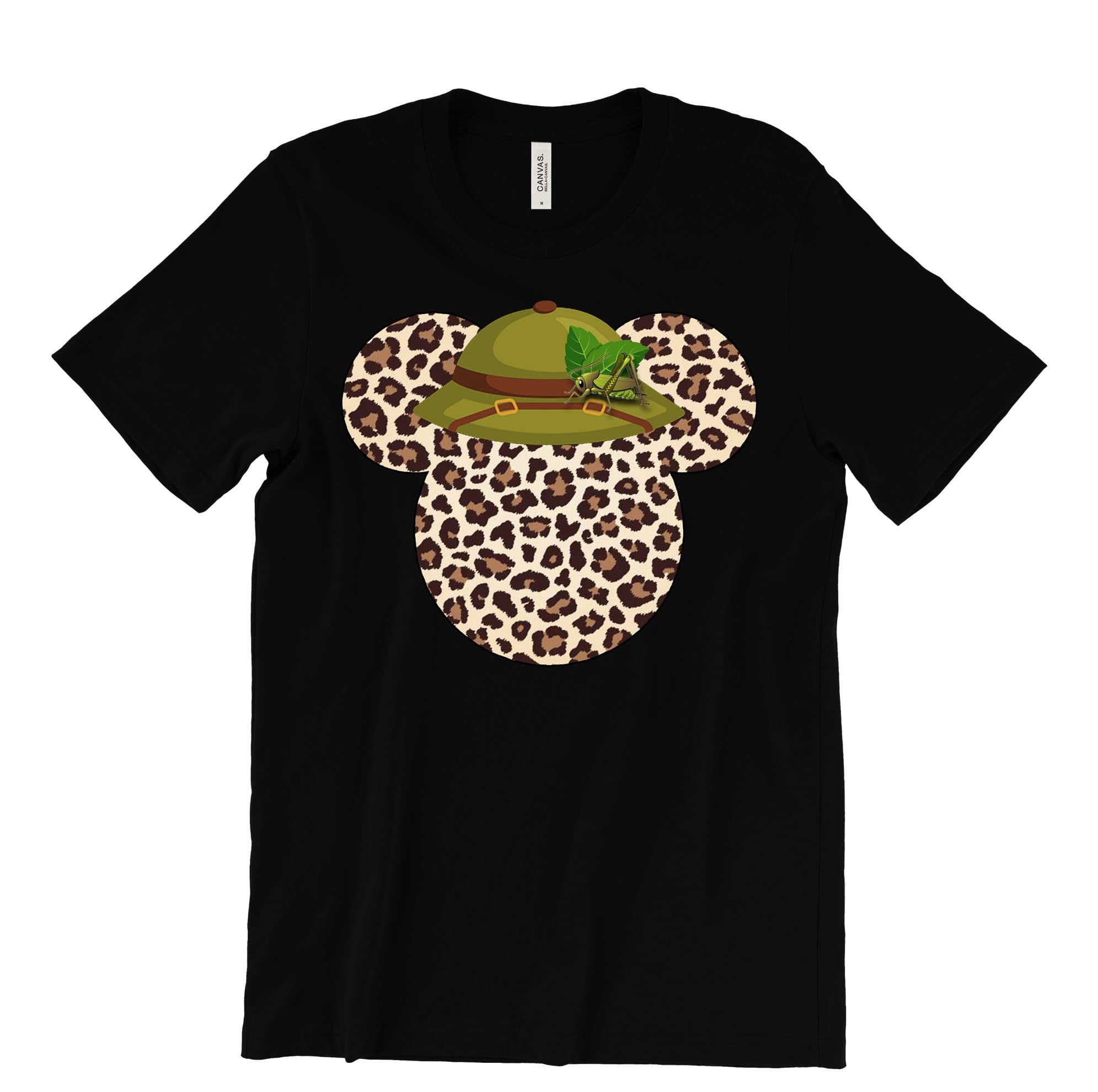 Leopard Print Mickey Ears with Safari Hat Shirt, Animal Kingdom Shirt ...