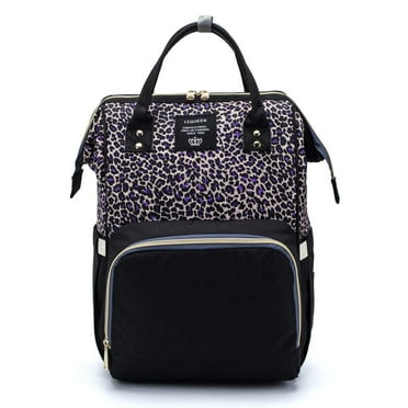 Baby Essentials Multi-Pocket Dual Zipper Flap Closure Diaper Bag ...