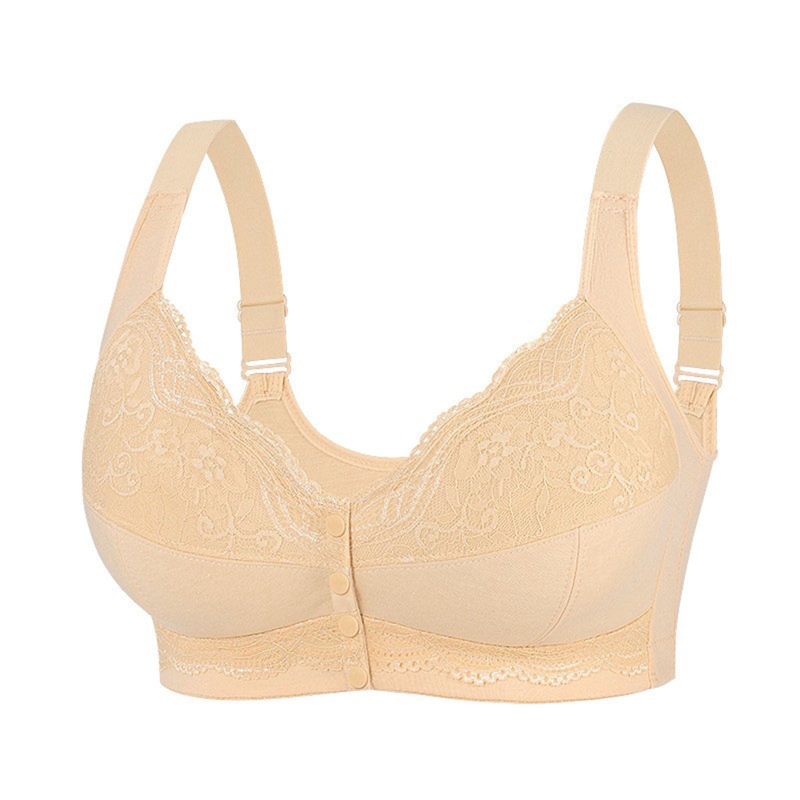 Leopard-Print No Steel Bra, Women's Underwear, Front Buckle Design ...