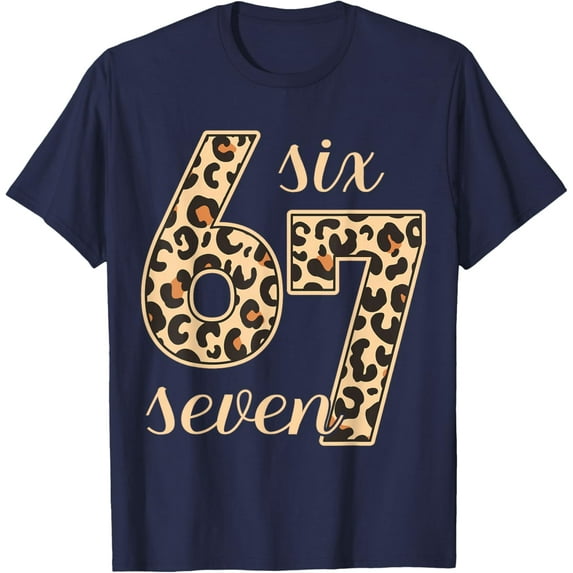 Leopard Print Number 6-7 Meme T-Shirt - Walmart.com