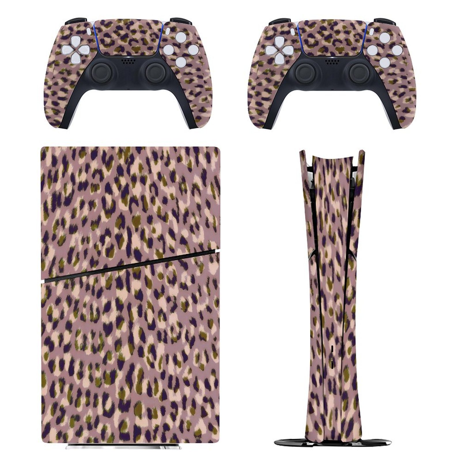 Leopard Print PS5/PS5 Slim Digital Disc Skin Sticker For Console And ...