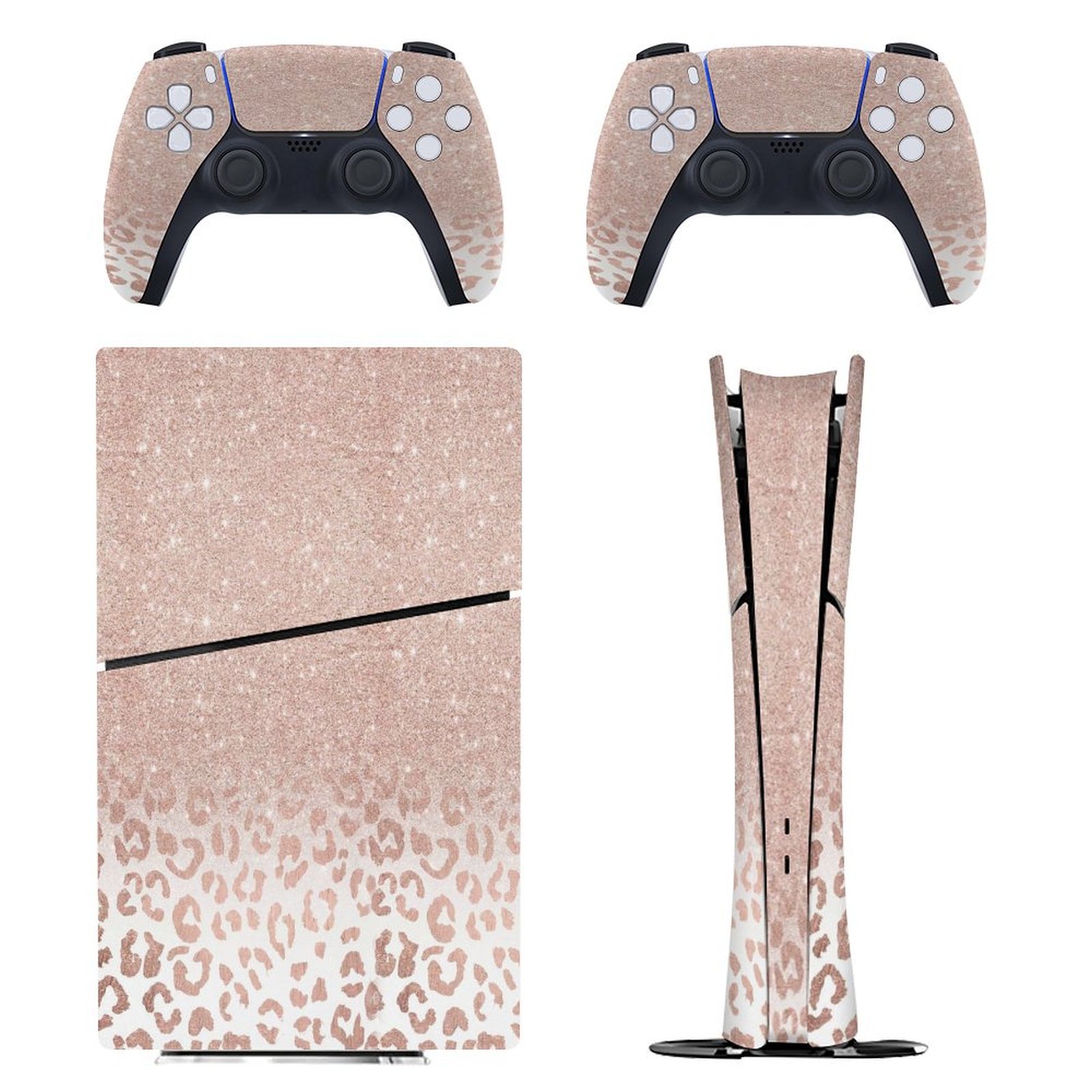 Leopard Print PS5/PS5 Slim Digital Disc Skin Sticker For Console And ...