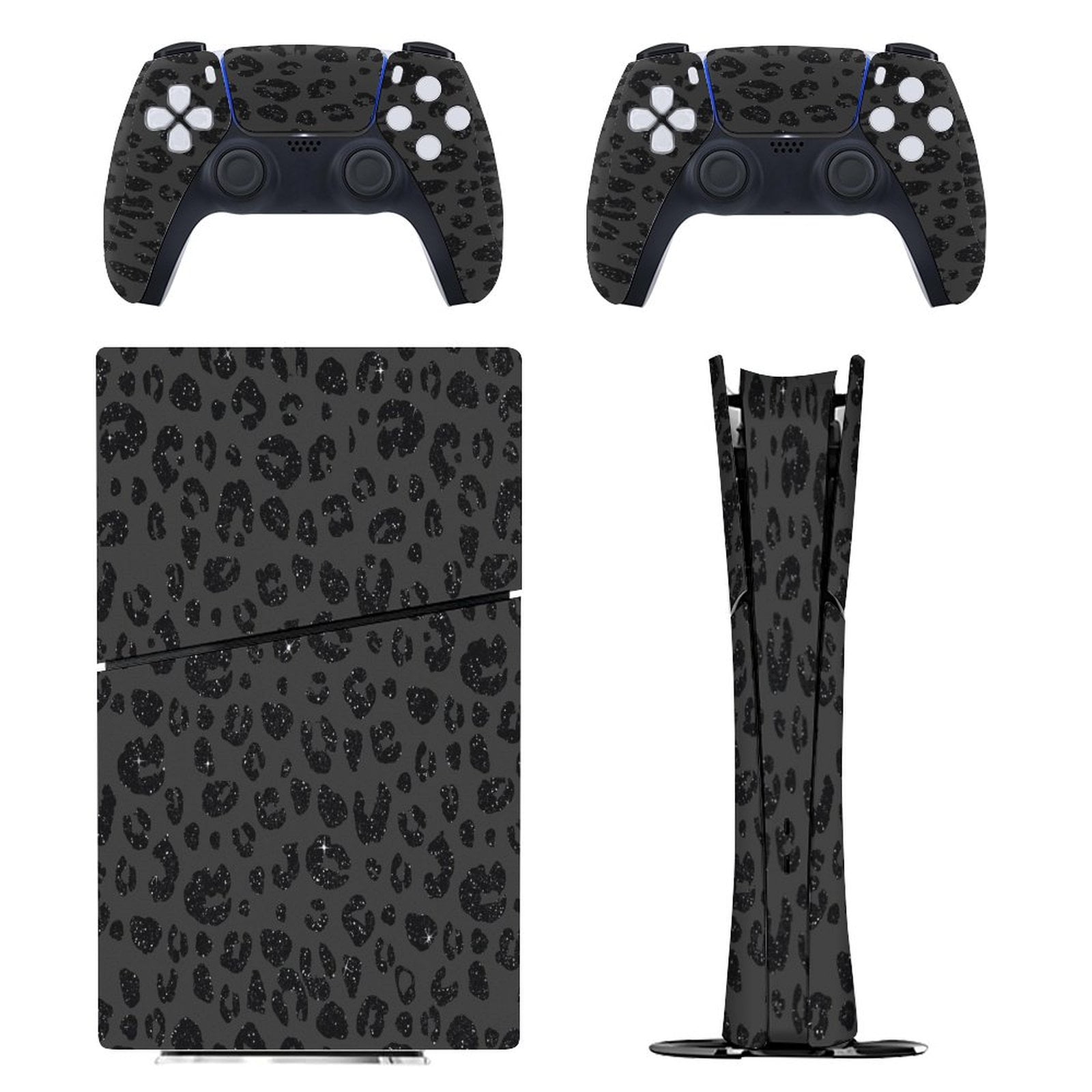 Leopard Print PS5/PS5 Slim Digital Disc Skin Sticker For Console And ...