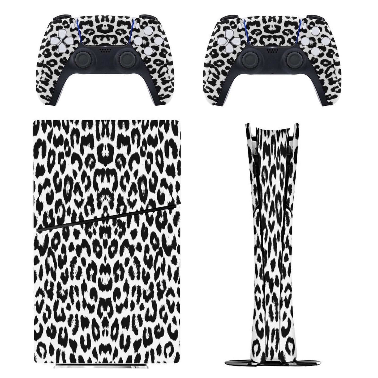 Leopard Print PS5/PS5 Slim Digital Disc Skin Sticker For Console And ...