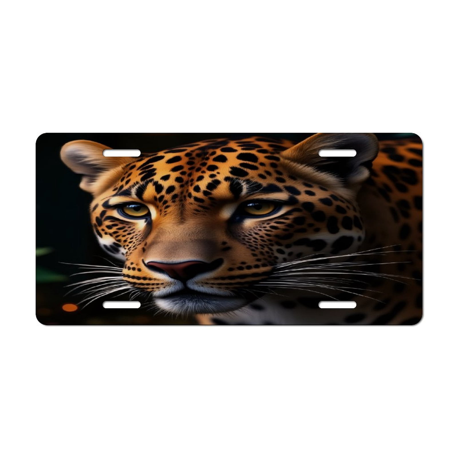 Leopard Print Pattern(1) Car Decorative Front License Plate,Vanity Tag ...