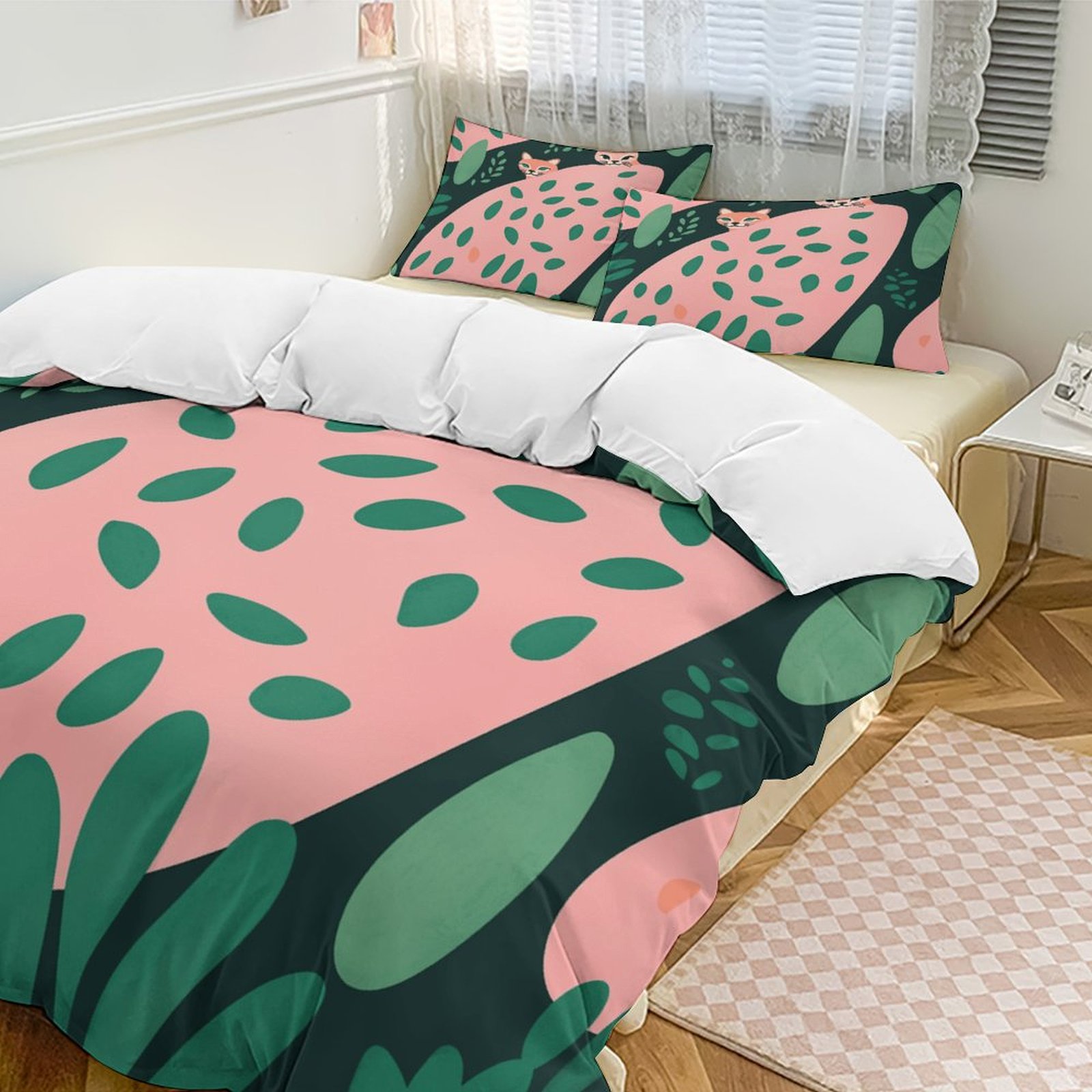 Leopard Print Pattern 3D Duvet Cover Set Quilt Cover Theme of Kid Boy ...