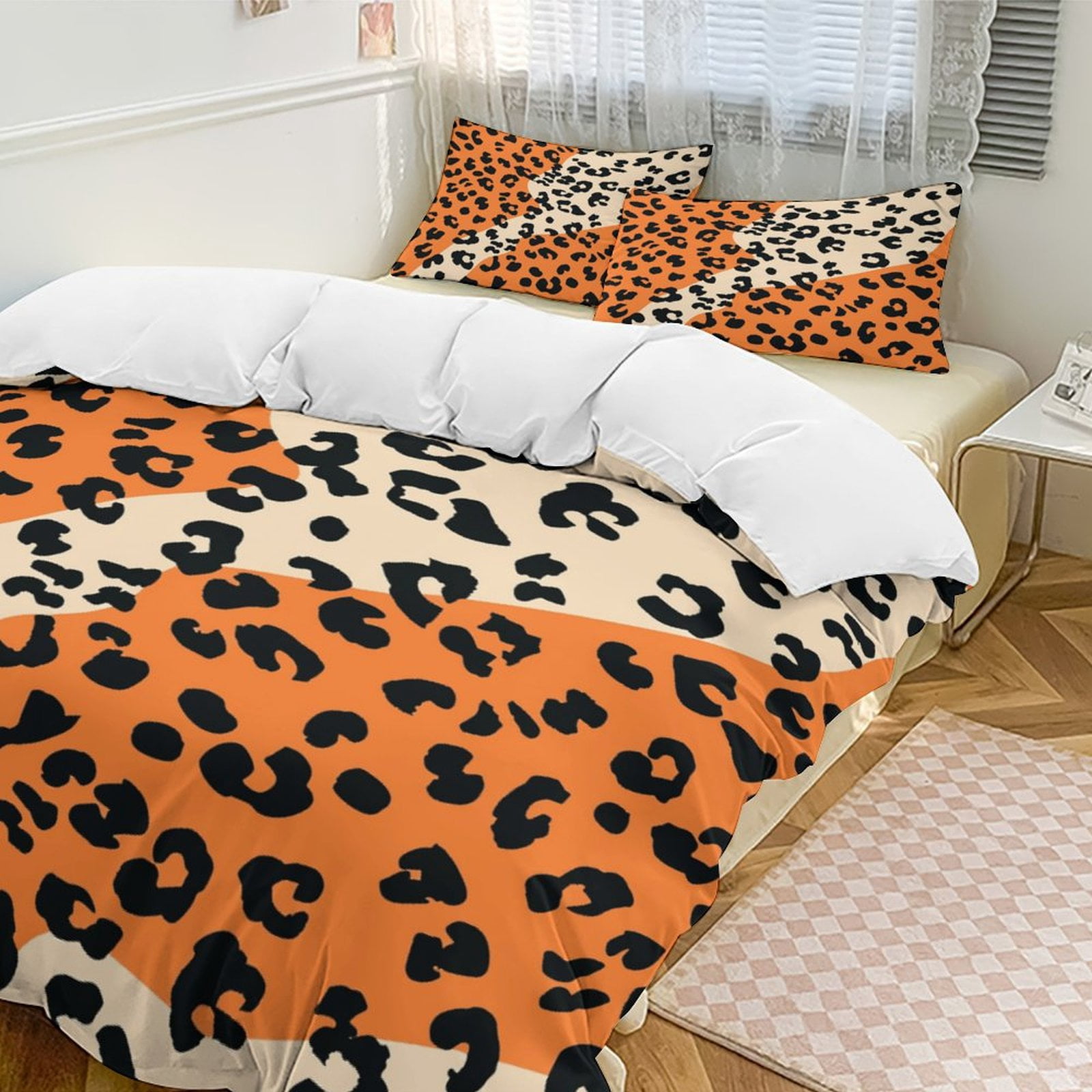 Leopard Print Pattern 3D Duvet Cover Set Quilt Cover Theme of Kid Boy ...
