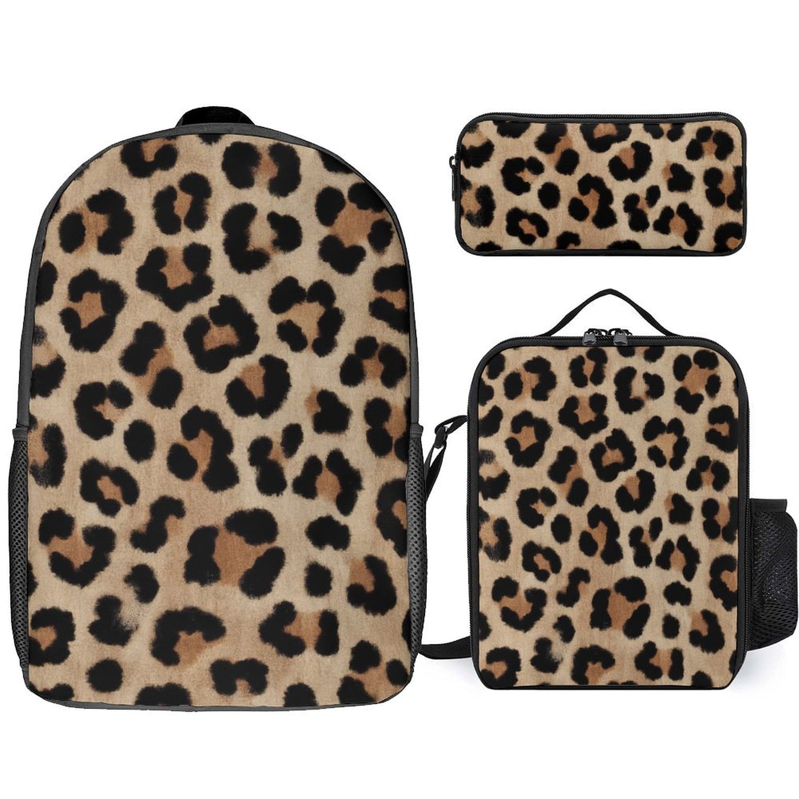 Leopard Print Pattern 6 3D Printed 3pcs/Set Bags Laptop Daypack ...
