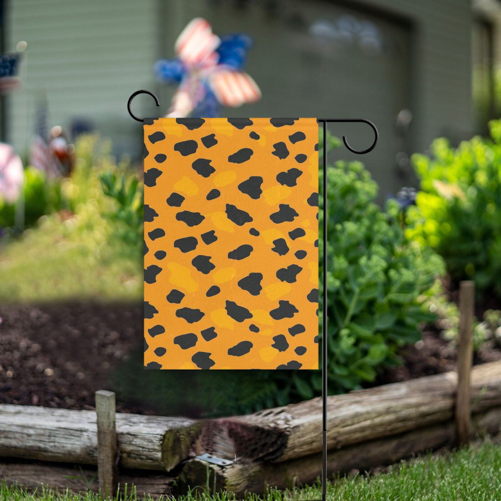 Leopard Print Pattern Garden Flag Double Sided Outdoor Banners for ...