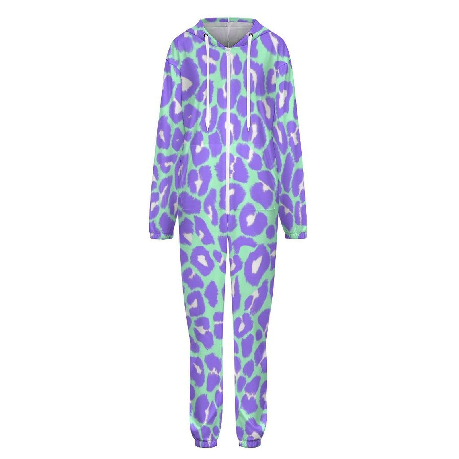 Leopard Print Pattern in Mint Green, Purple And White Unisex Adult ...