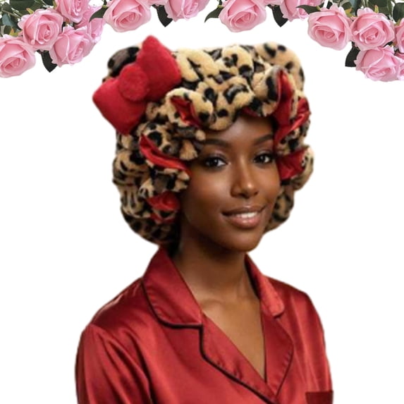Leopard Print & Pink Teddy Bonnet, 2026 New Leopard Print Teddy Bonnet ...
