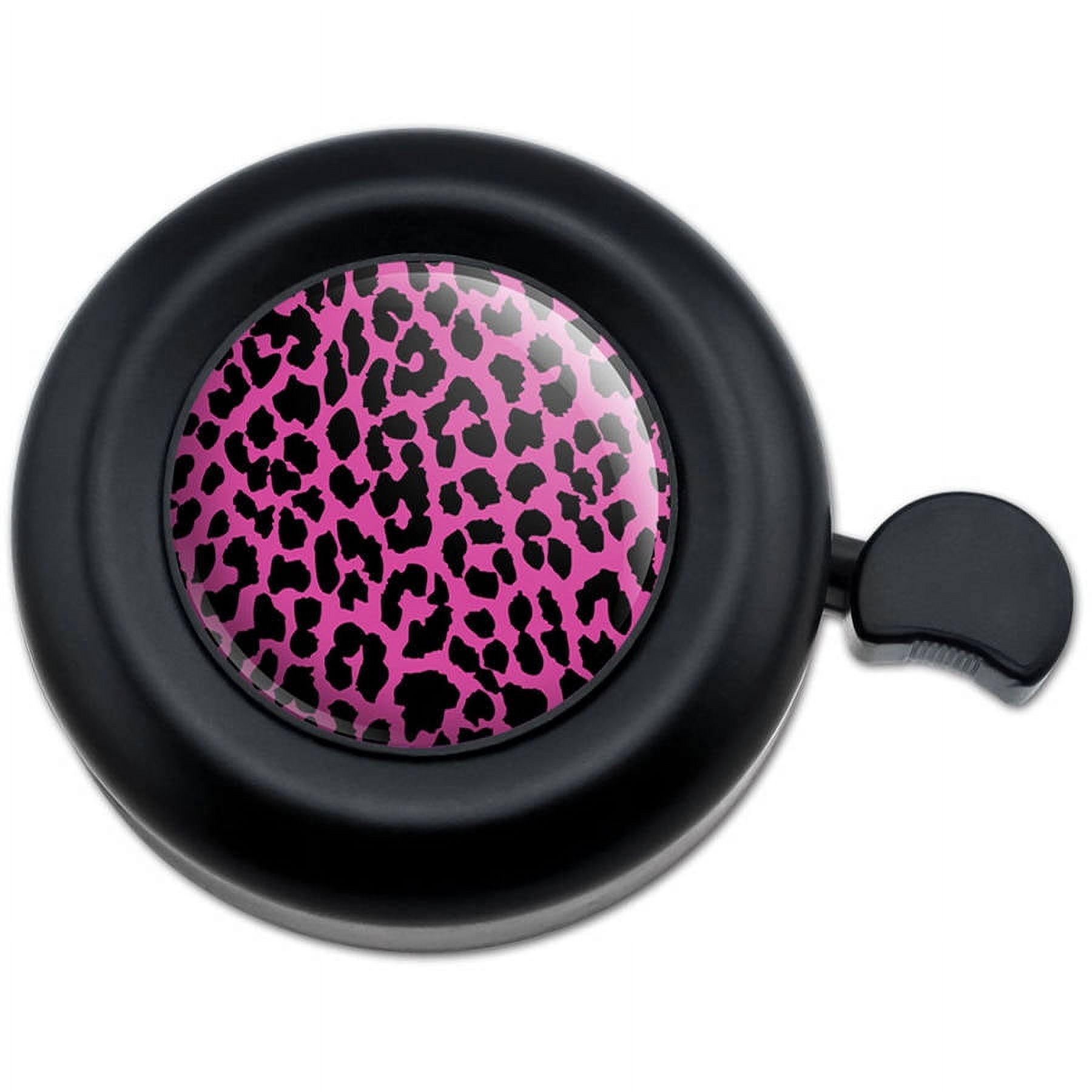 Leopard Print Pink and Black Bicycle Handlebar Bike Bell - Walmart.com
