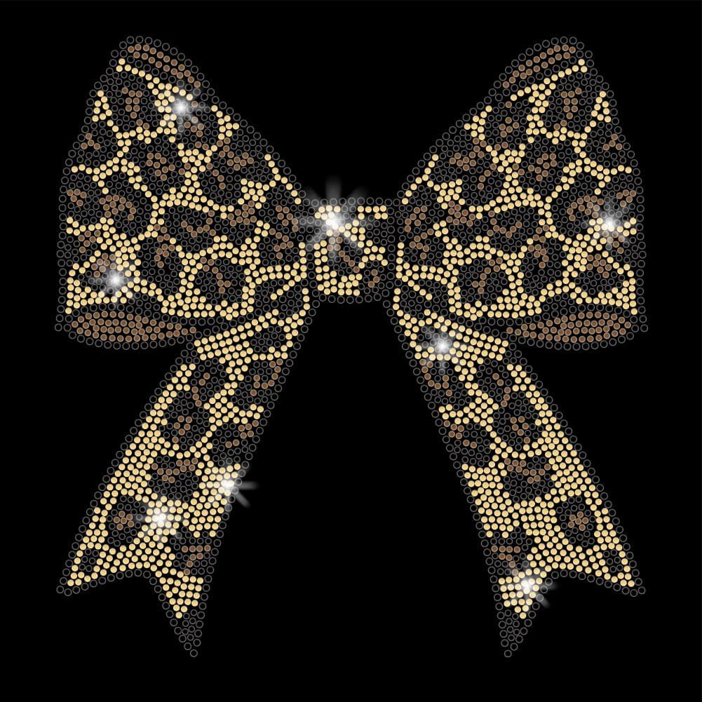 Leopard Print Rhinestone Iron on Transfer Applique Transfer Decal ...