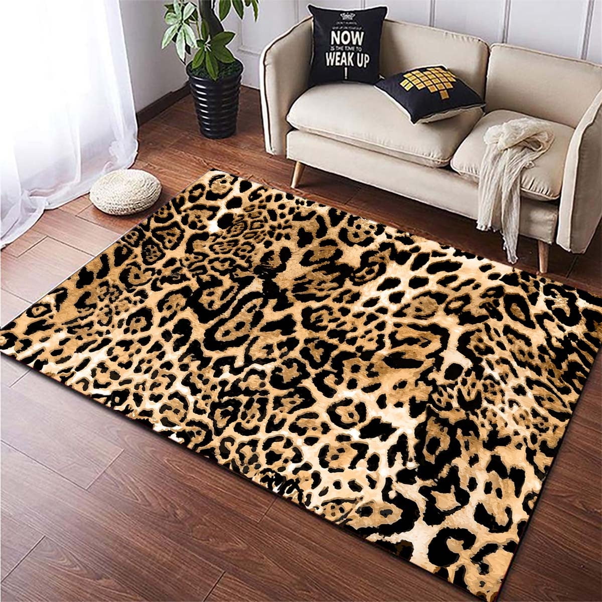 Leopard Print Rug Modern Rug Home r for Teen Animal Carpet for Bedroom ...