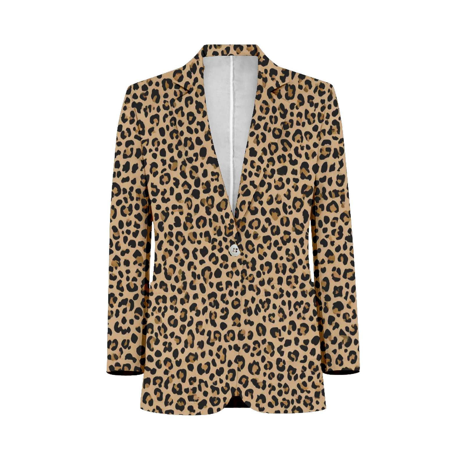 Leopard Print Seamless Pattern Background Mens Suits Shawl Collar Slim ...