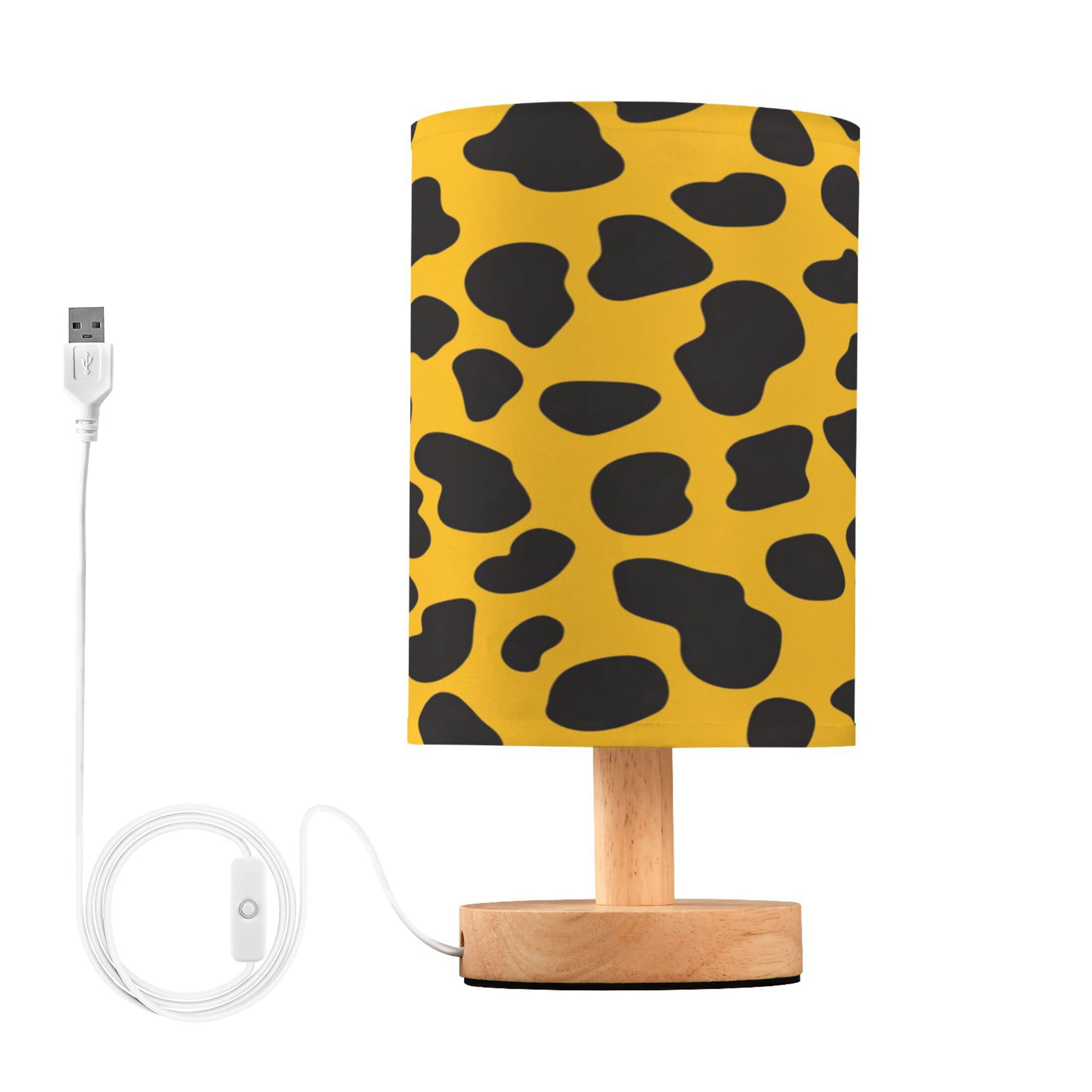 Leopard Print Small Lamp Printed Gifts Table Lamp USB Bedside Desk ...