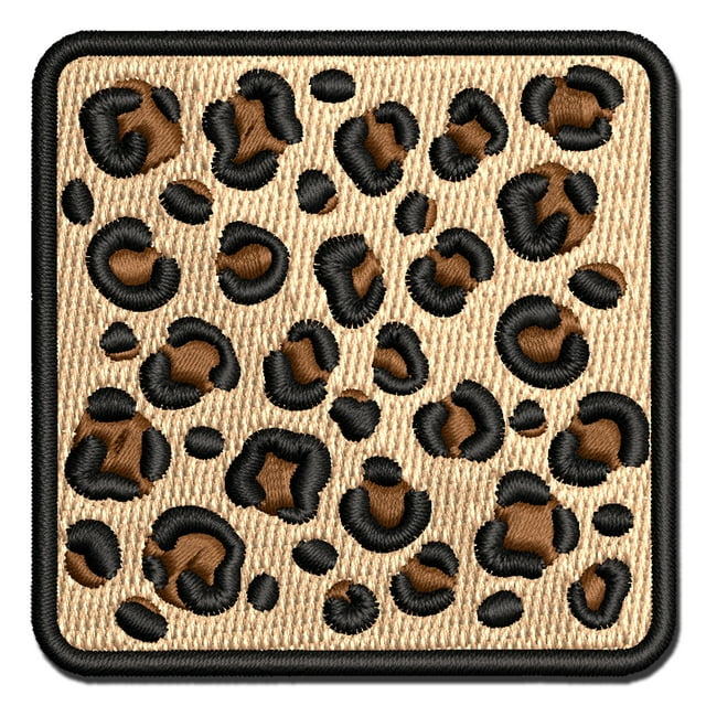 Leopard Print Spots Applique Multi-Color Embroidered Iron-On Patch - 2. ...