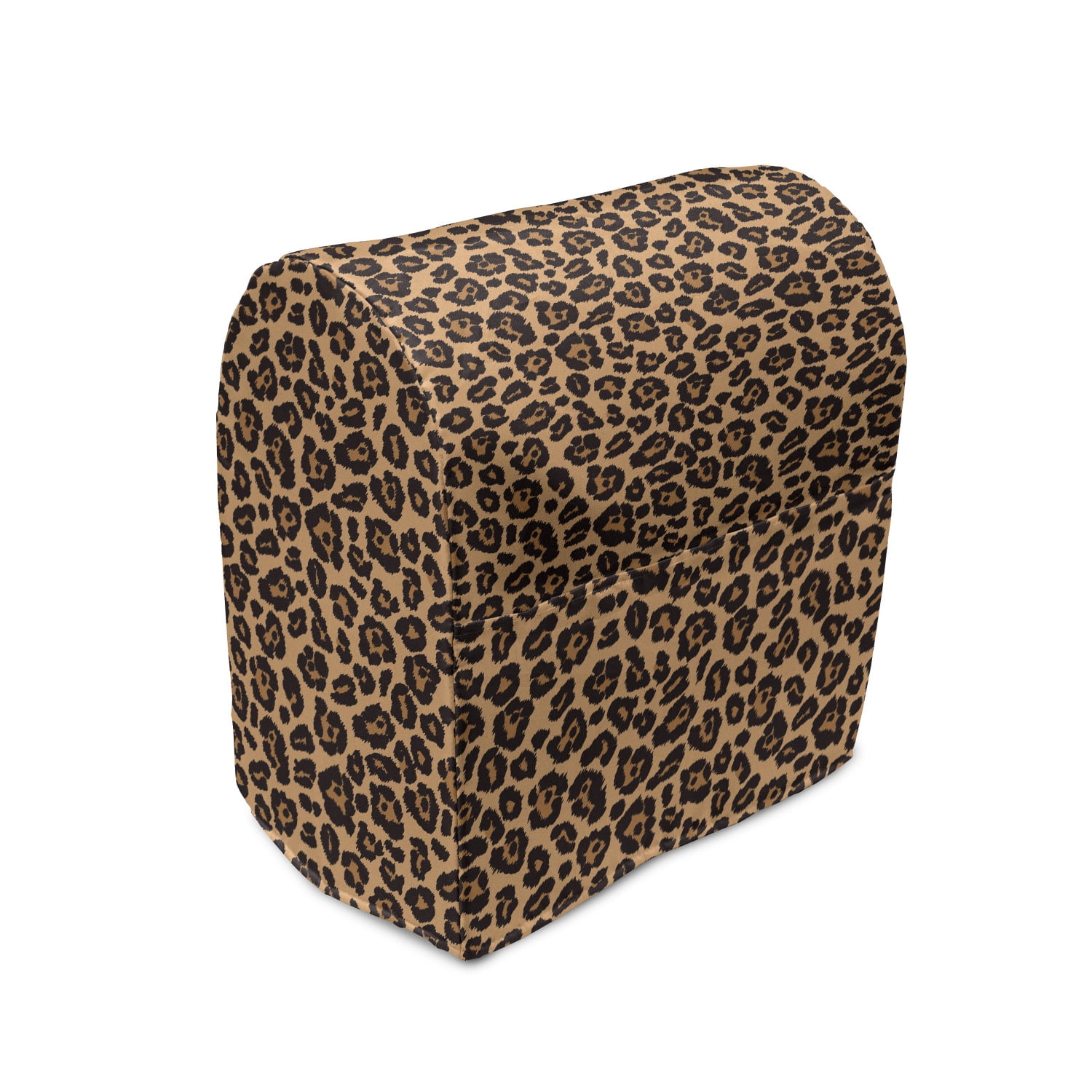 Leopard Print Stand Mixer Cover, Orange Color Leopard Texture ...