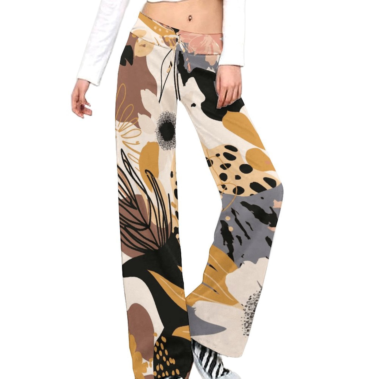 Leopard Print Summer Outfits Flowy Palazzo Pants for Women 2025 High ...