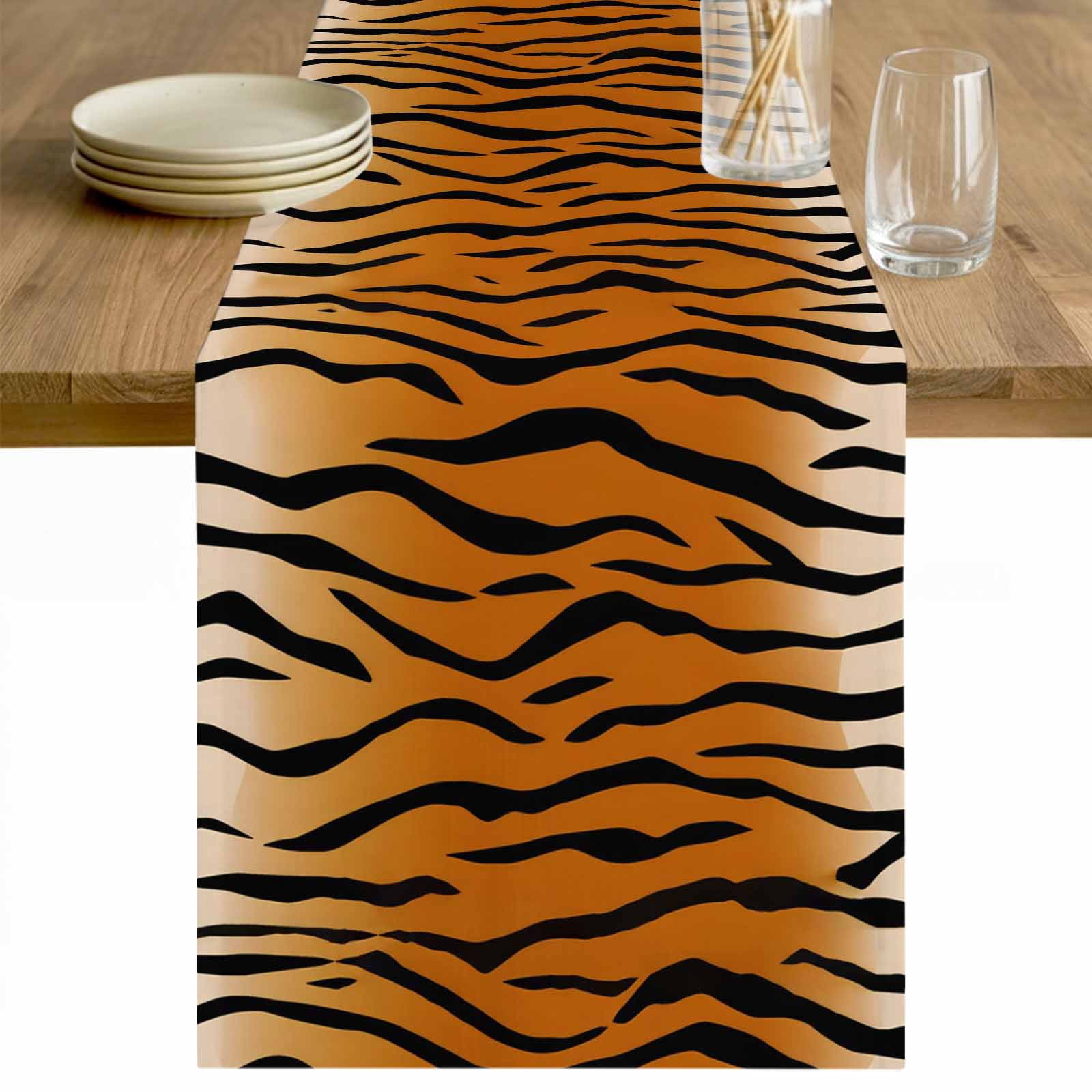 Leopard Print Table Runner 90 Inches Long Farmhouse Dress Scarves ...