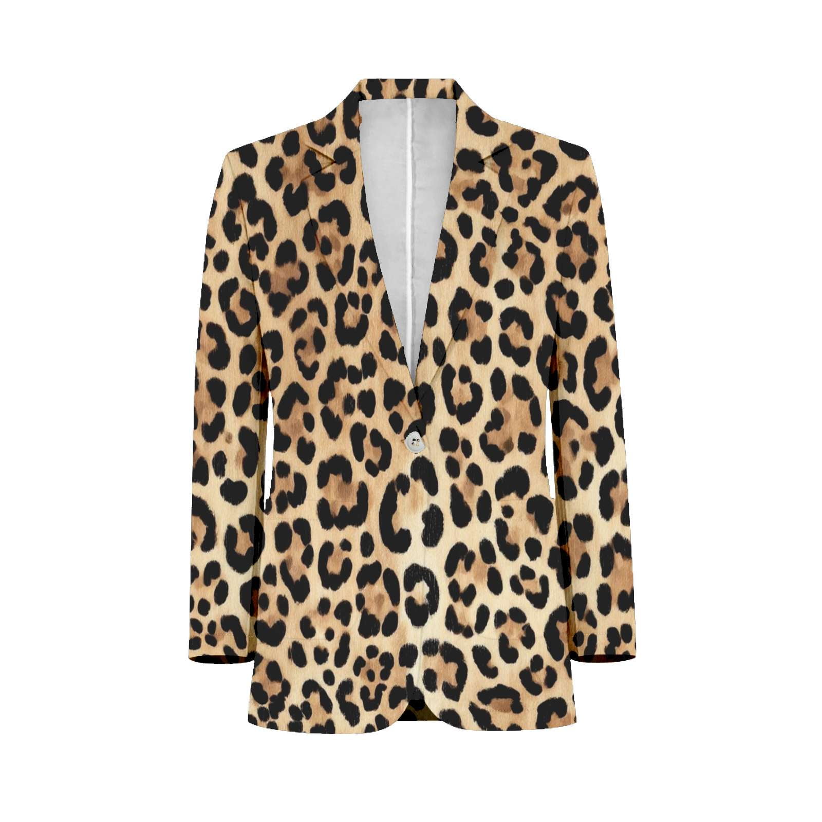 Leopard Print Tan Black Spots Customized Men's Suits full man Shawl ...