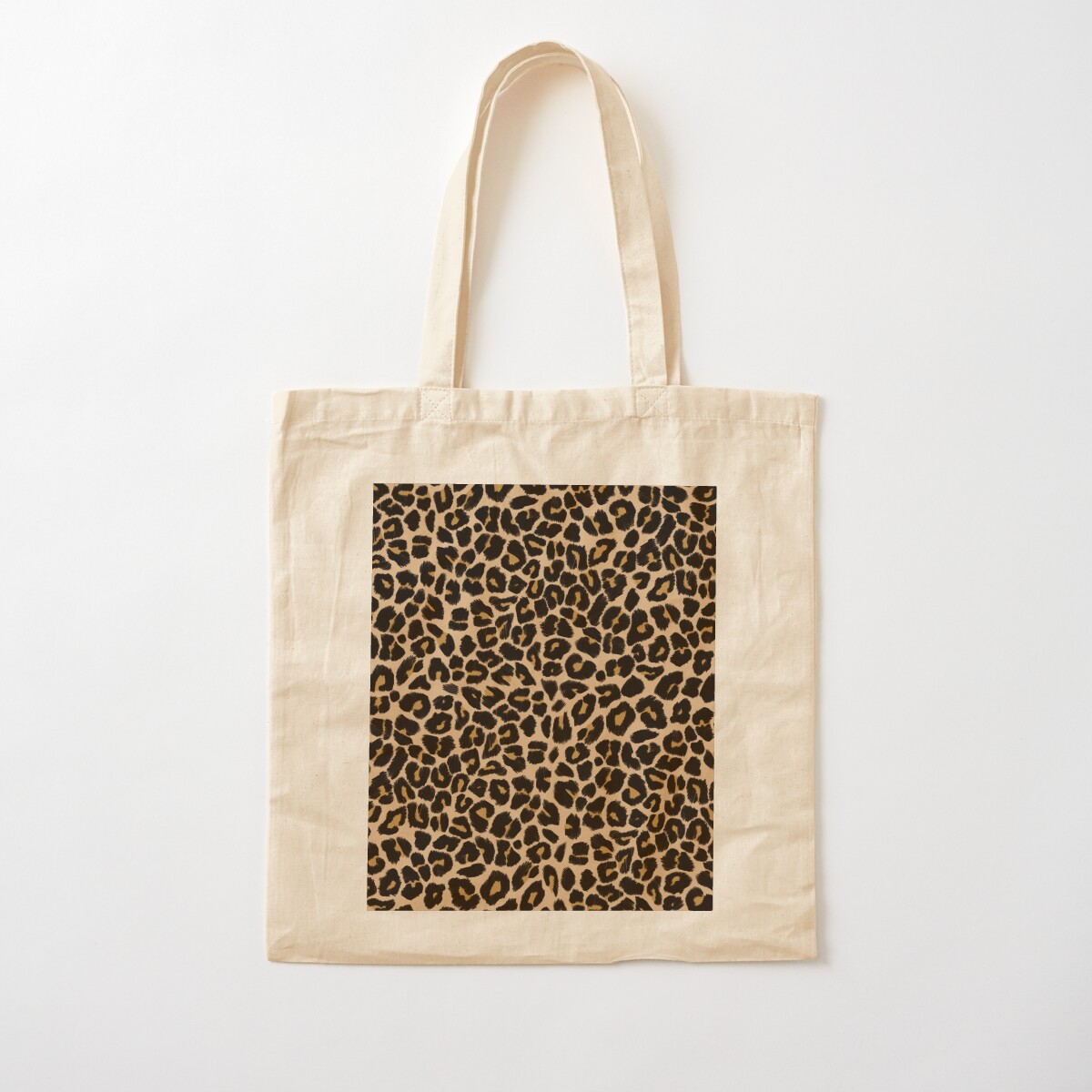 Leopard Print Traditional Colours Cotton Tote Bag Canvas Tote Bag ...