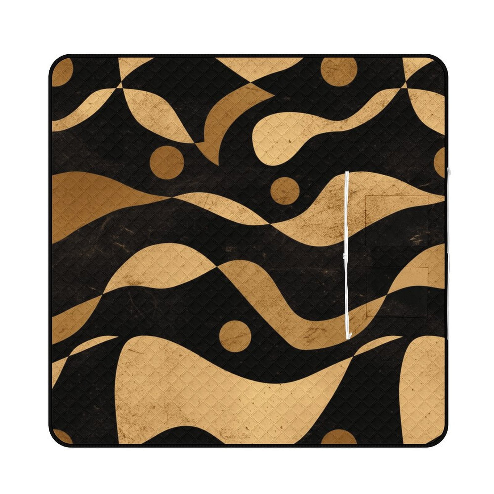 Leopard Print Waterproof Picnic Blanket with Foldable Zipper, Suitable ...