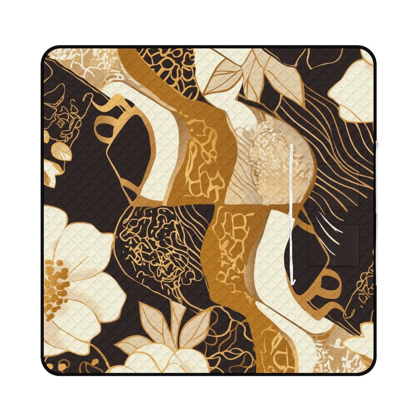 Leopard Print Waterproof Picnic Blanket with Foldable Zipper, Suitable ...