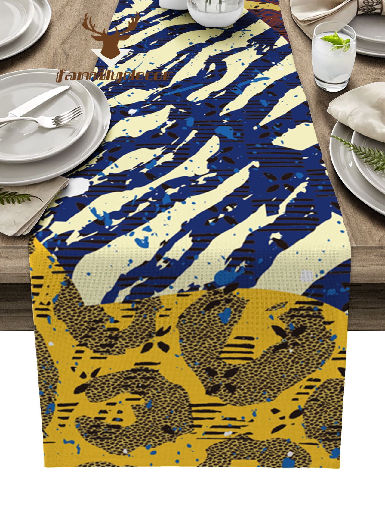 Leopard Print Zebra Print Modern Table Runners Holiday Party Wedding ...