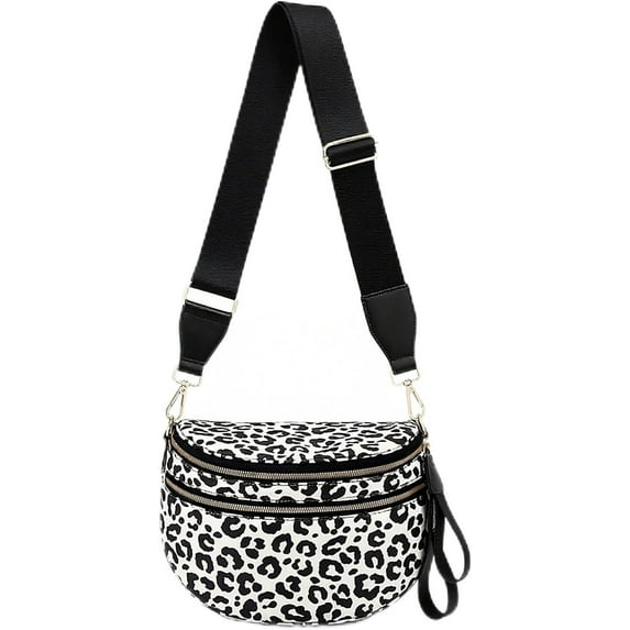 Leopard Purse,Leopard Print Bum Bags for Women Crossbody Spacious Bag ...