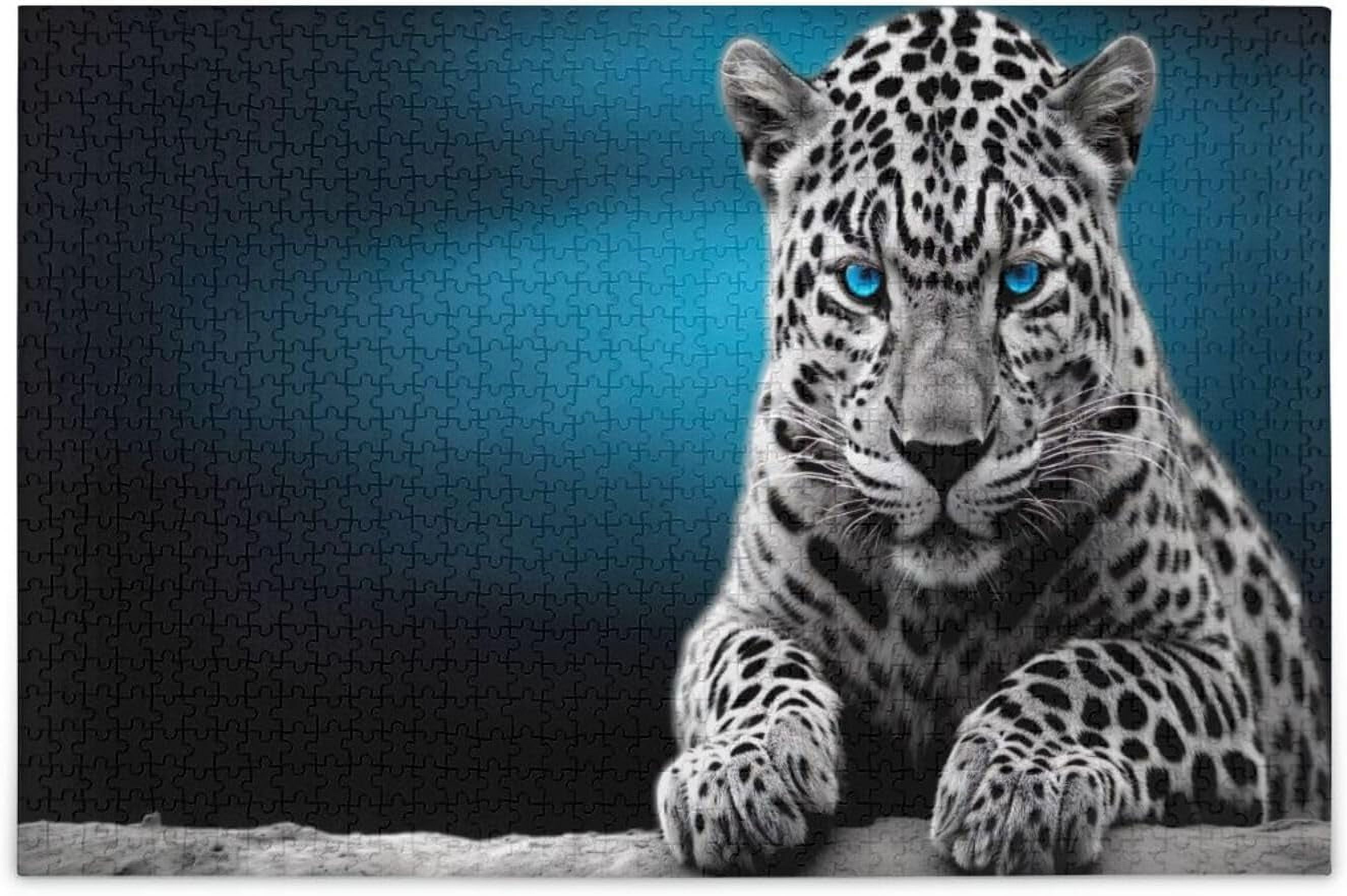 Leopard Puzzles for Adults 1000 Pieces, Die-Cut Puzzle Pieces Are Easy ...