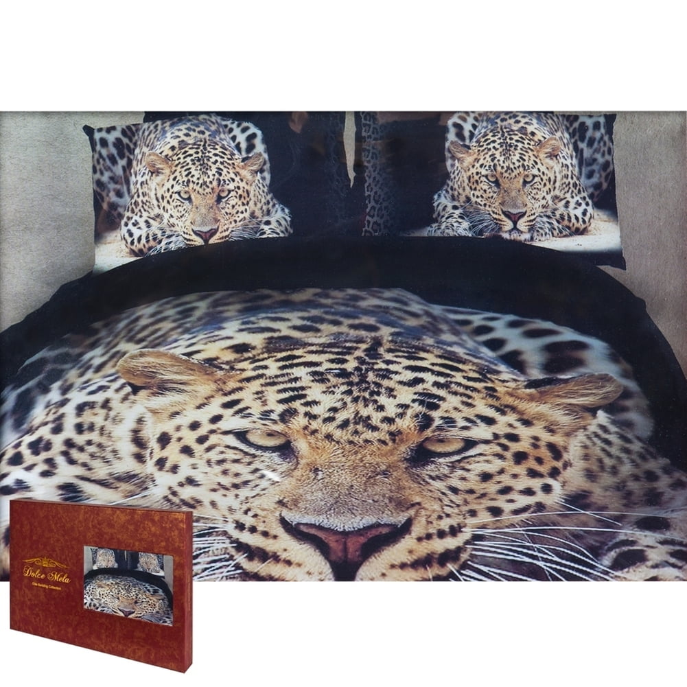 Leopard Queen Size Bedding Set - Walmart.com