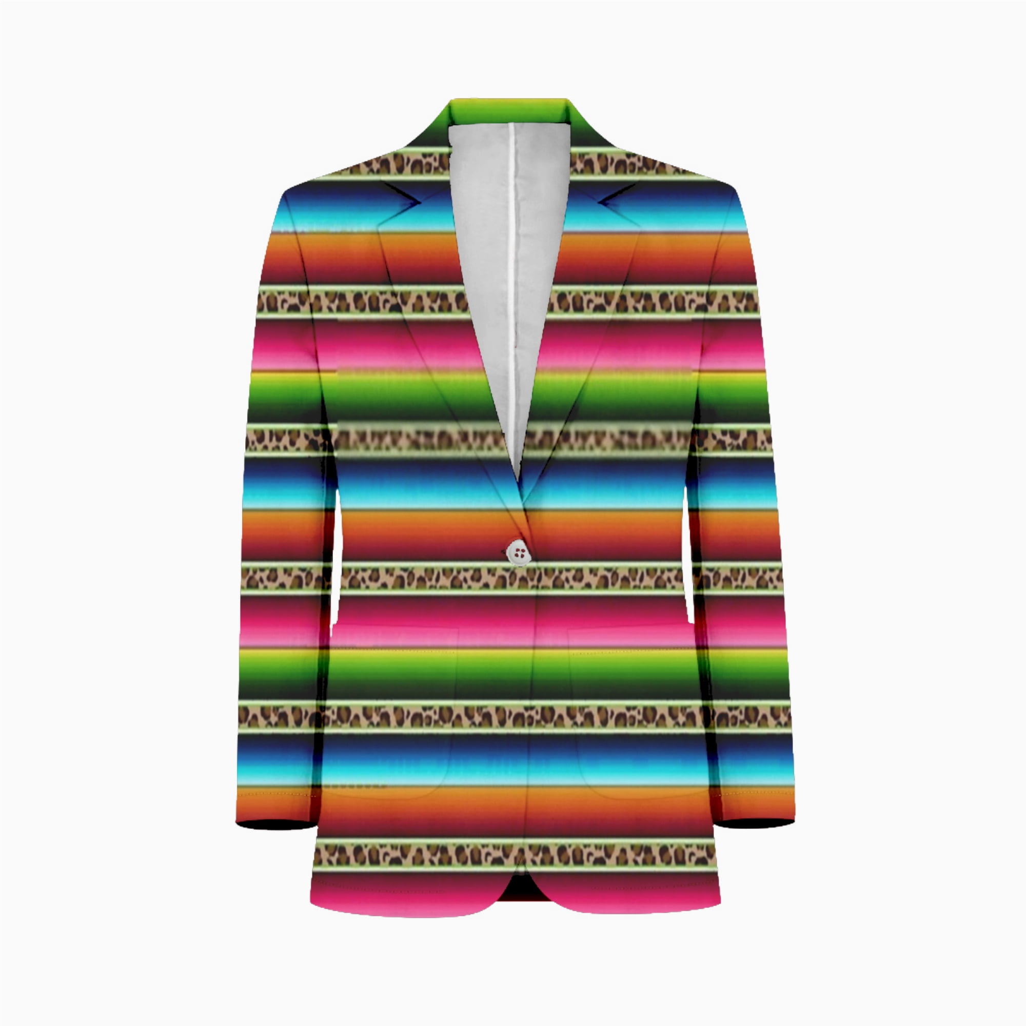 Leopard Serape Mens Suits Shawl Collar Slim Fit Suit Mens Groom Jacket ...